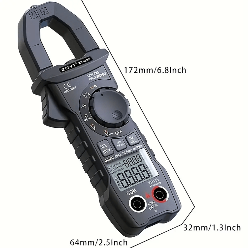 ZOYI Multifunctional Clamp Meter, ZT-QS9 Digital Clamp Meter T-RMS ...