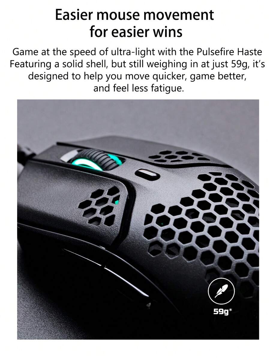 HyperX HyperX Pulsefire Gaming Maus mit Stem RGB 16000 DPI USB Kabel ...