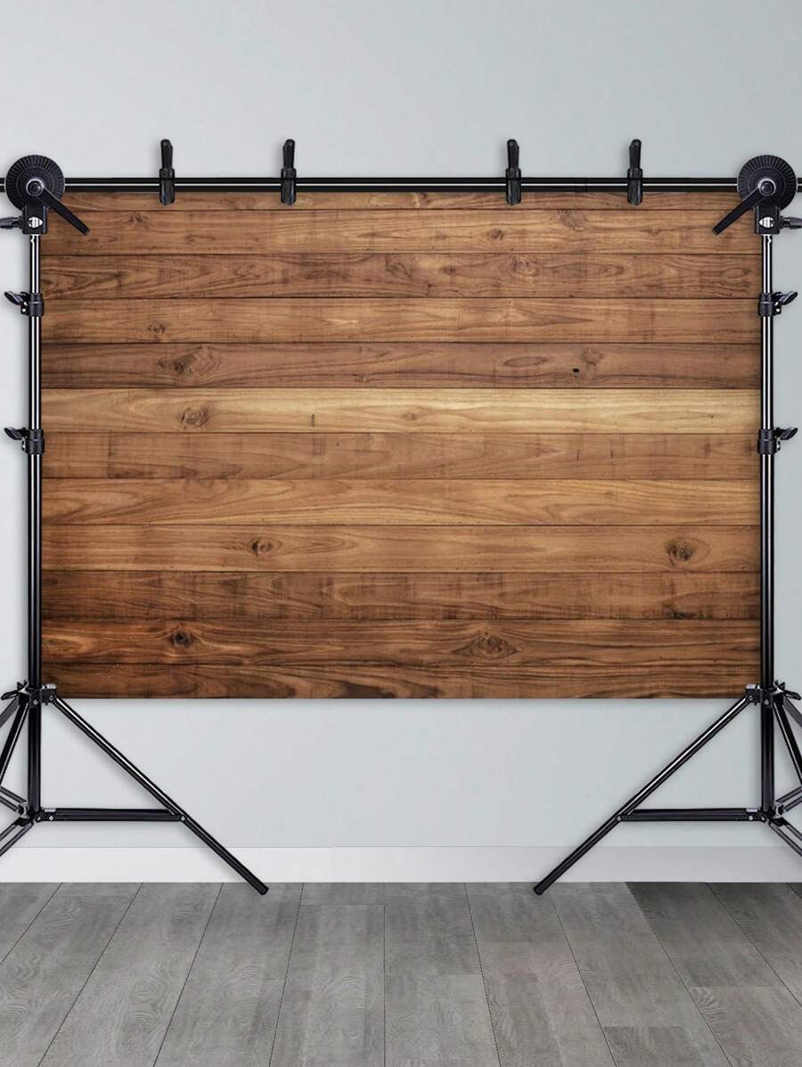 1pc Simulated Wood Grain Photography Backdrop, Wooden Plank Texture ...