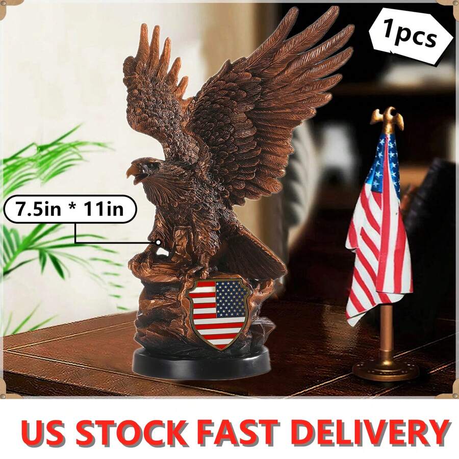 GREAT EASE Eagle Statue Desk Decor Shelf Decor Room Decor Coffee Table ...