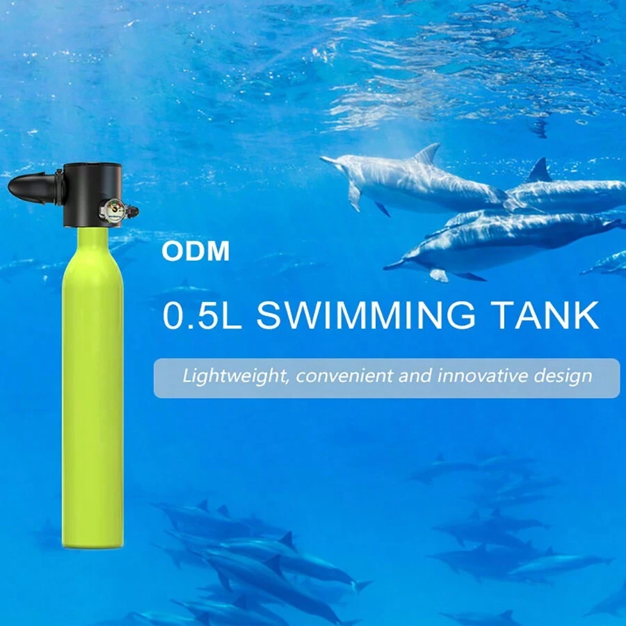 Portable Underwater Emergency Breather 0.5l Storage Air Tank Full Set ...