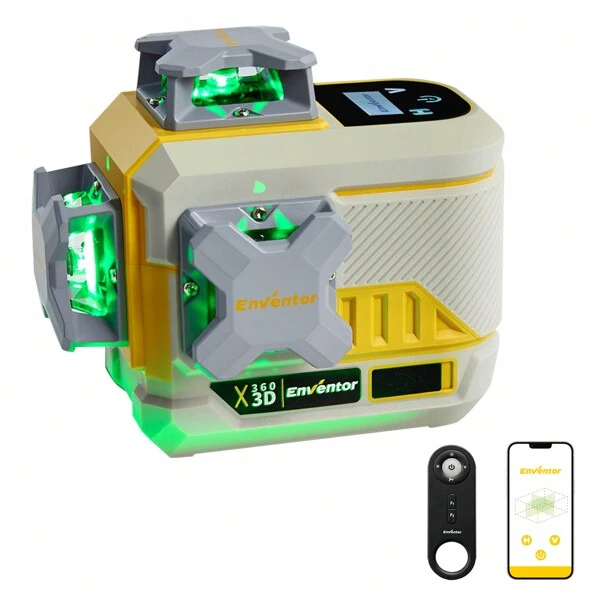 Enventor Enventor Self Leveling Laser Level with Laser Tool Kit, 12 ...