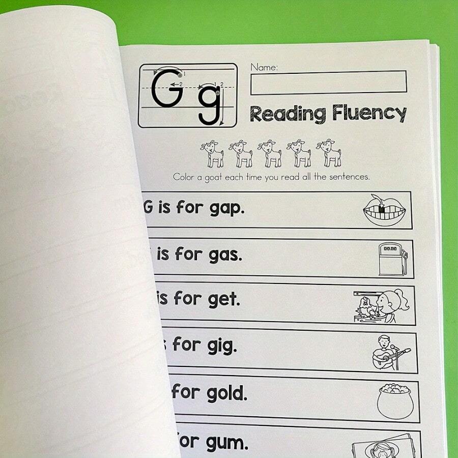 Alphabet Sentence Handwriting Practice Workbook for Kids Preschool ...