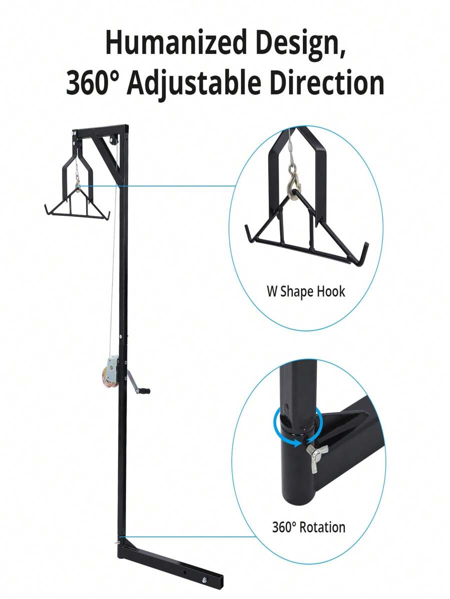 Deer Hoist for Truck Hitch, 400 LBS Load Capacity Deer Hanger for ...