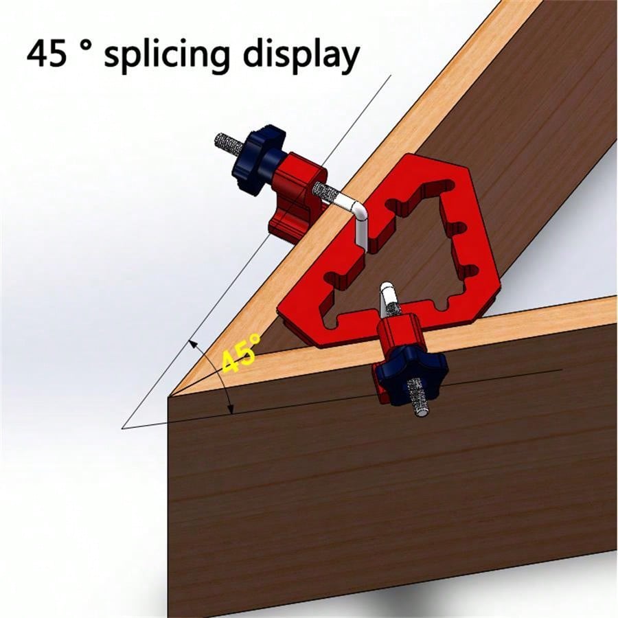 2pcs Woodworking Right Angle Ruler, 90° Positioning Block, 45 ...