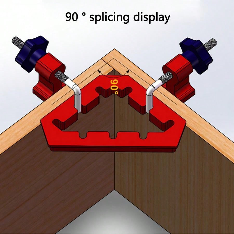 2pcs Woodworking Right Angle Ruler, 90° Positioning Block, 45 ...