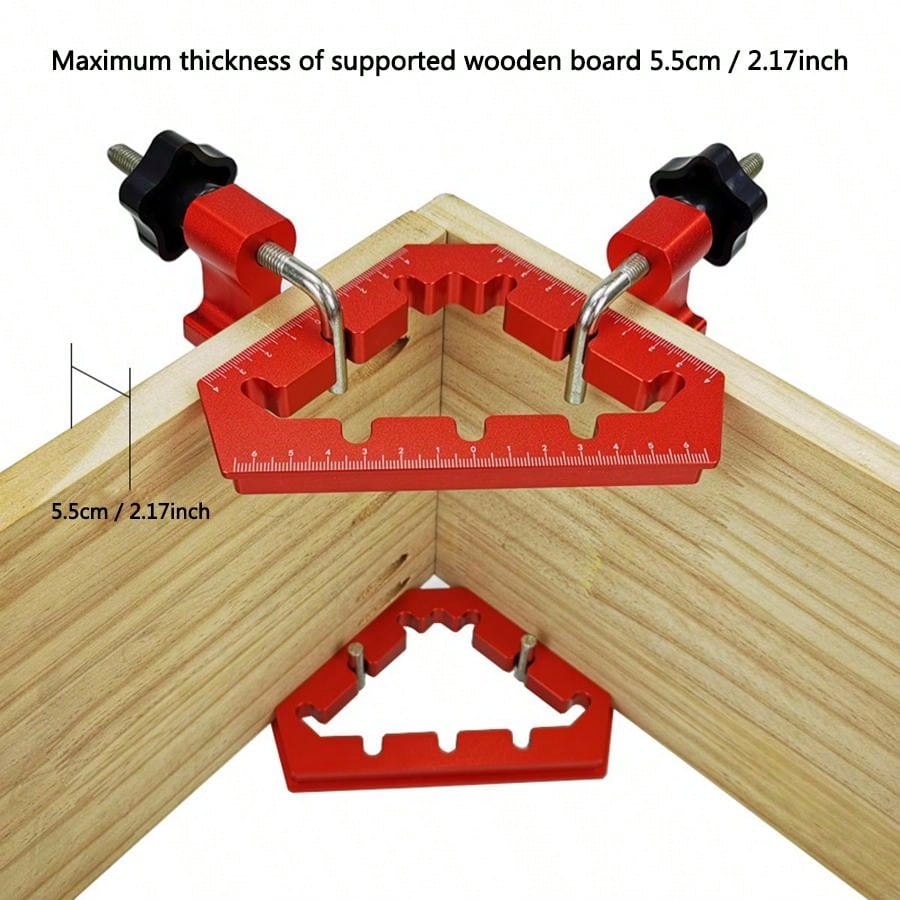 2pcs Woodworking Right Angle Ruler, 90° Positioning Block, 45 ...