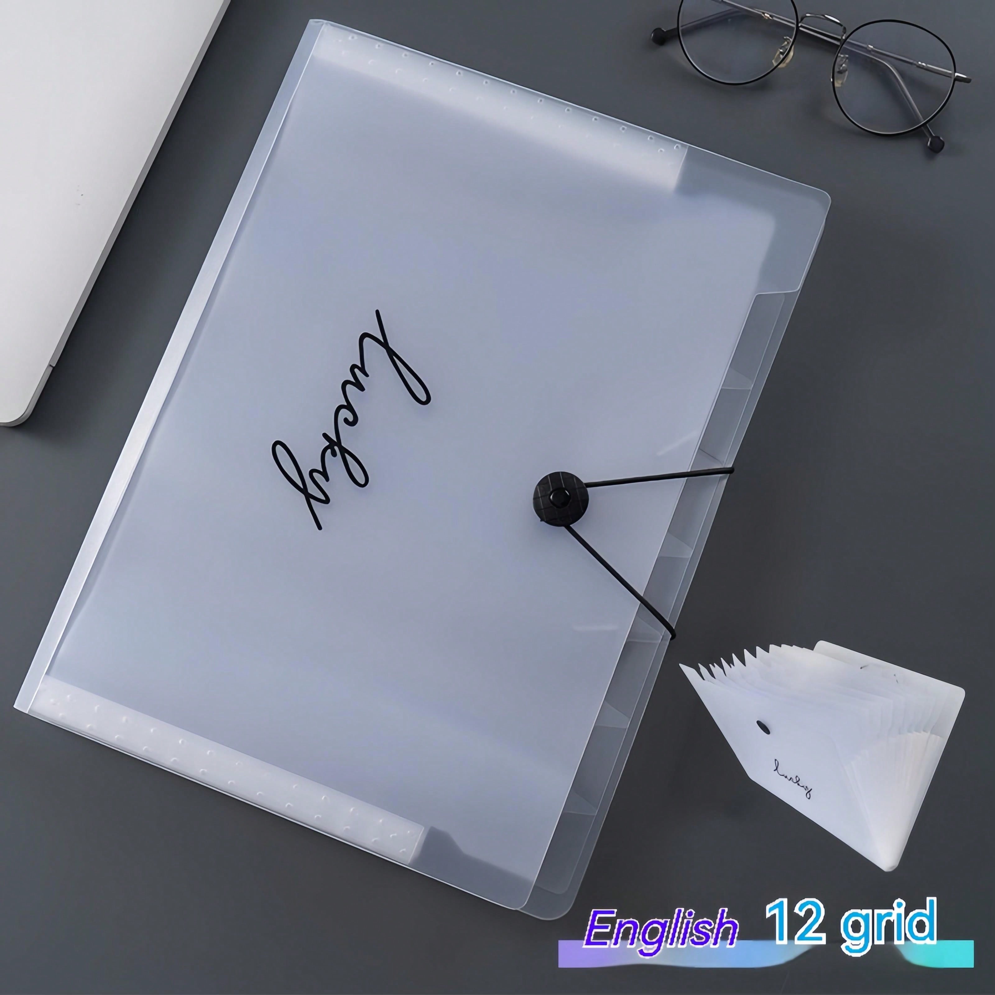 A4 Accordion Style File Folder With Multiple Layers & Subject Dividers ...