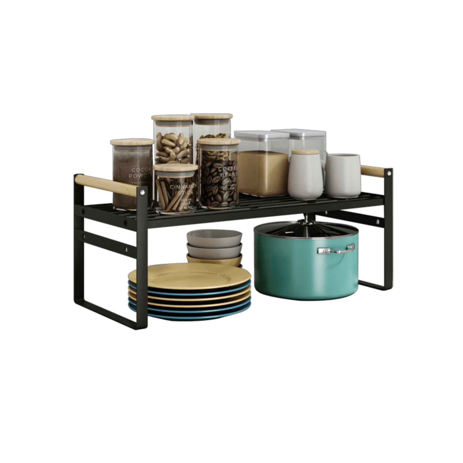 Kitchen Countertop Organizer, Cupboard Stand Spice Rack, Cabinet Pantry ...