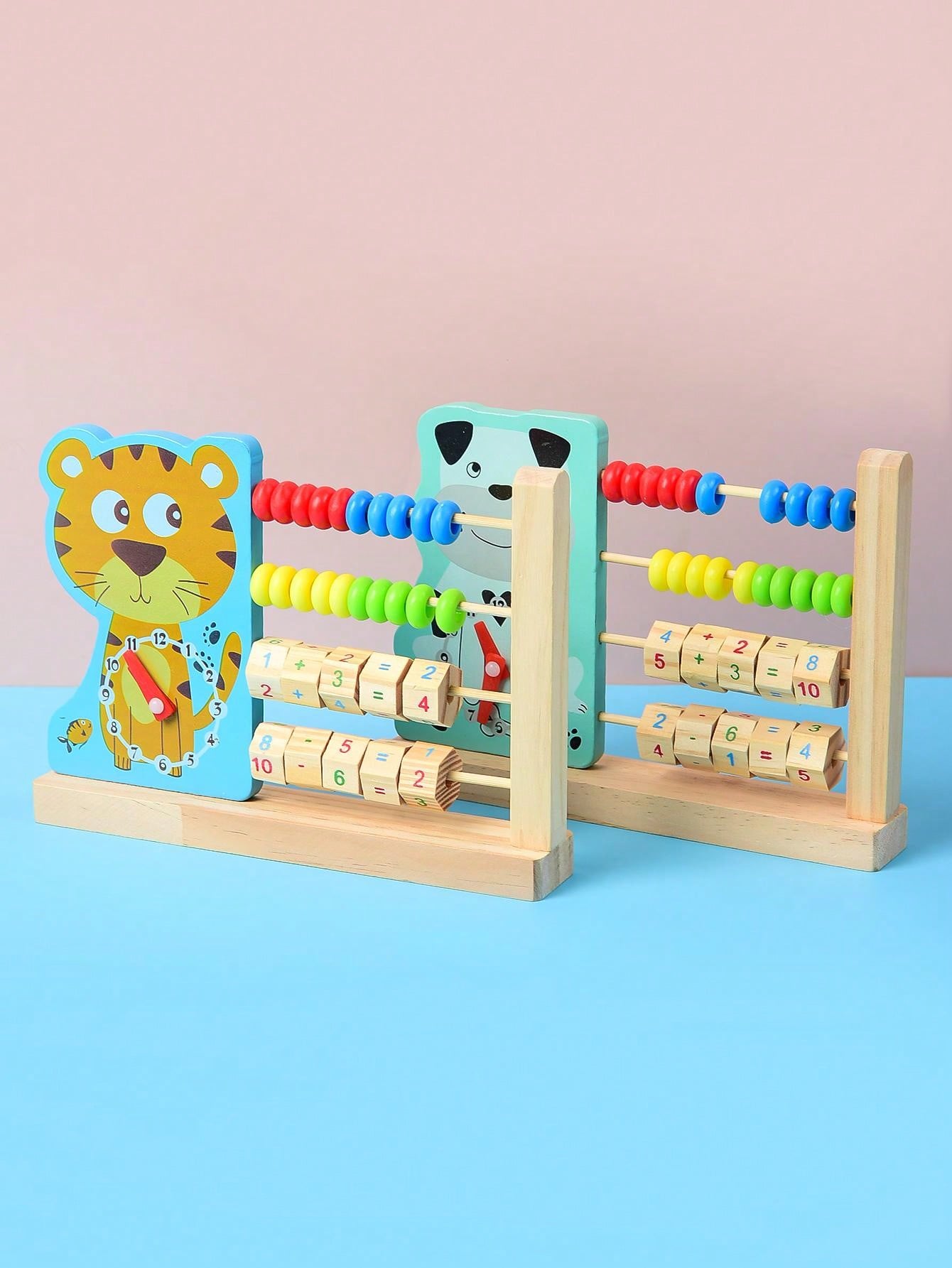 Clock Calculation Frame & Four Color Abacus Beads, Multi-functional ... Clock Calculation Frame & Four Color Abacus Beads, Multi-functional ...