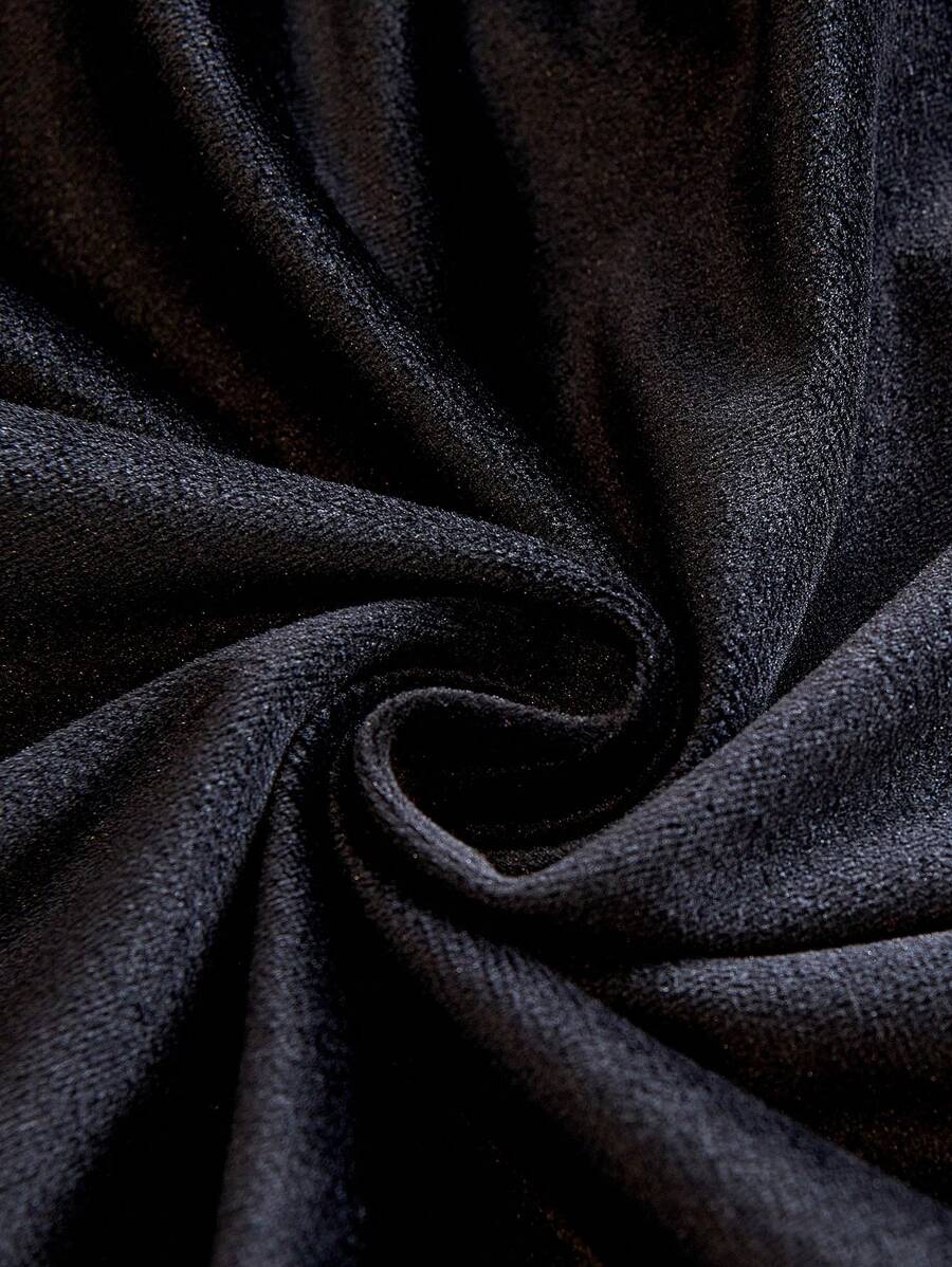 1pc Silver Fox Velvet Stretch Sofa Seat Cushion Cover, Solid Color ...