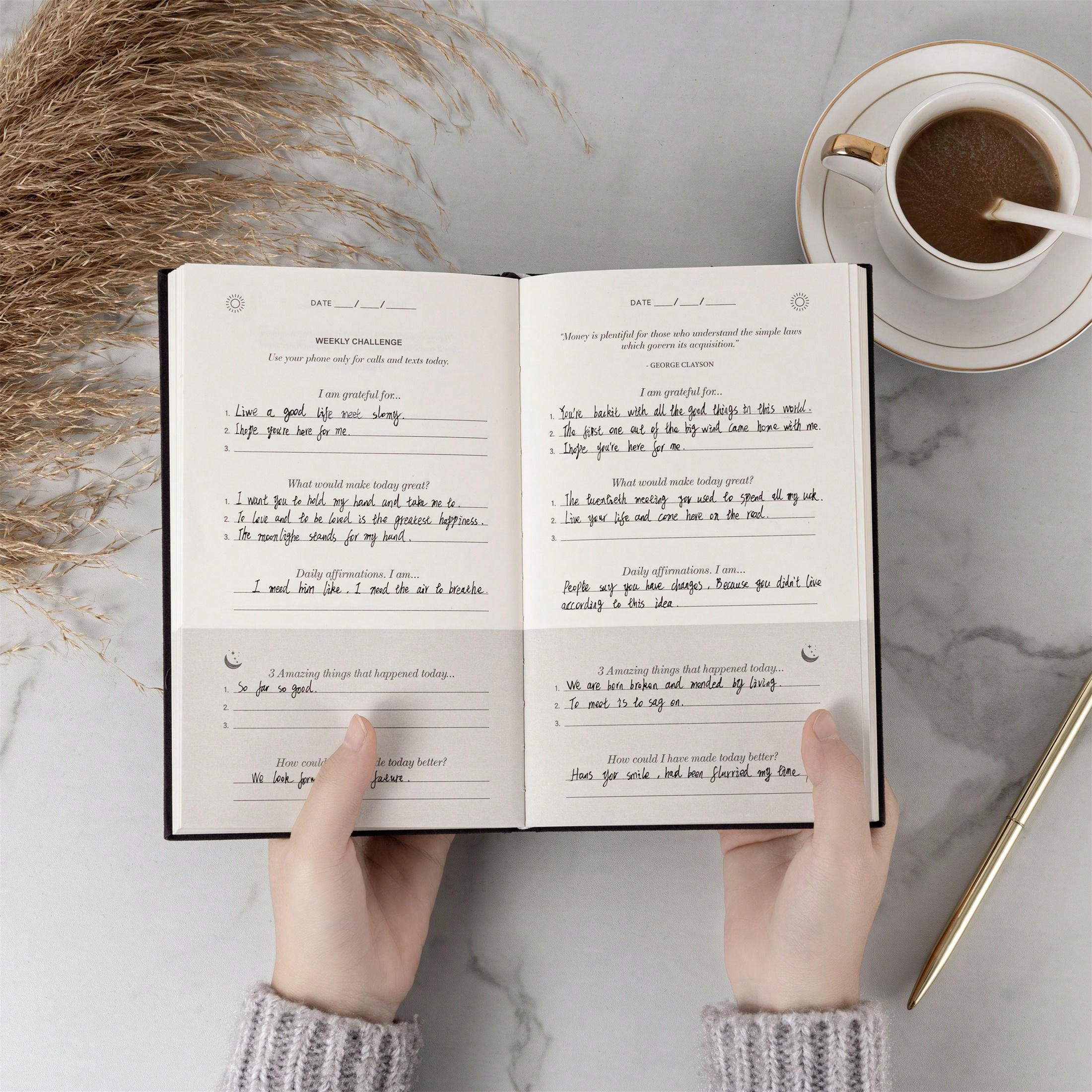 The Gratitude Journal : Record Five Minutes a day for More Affirmation ...