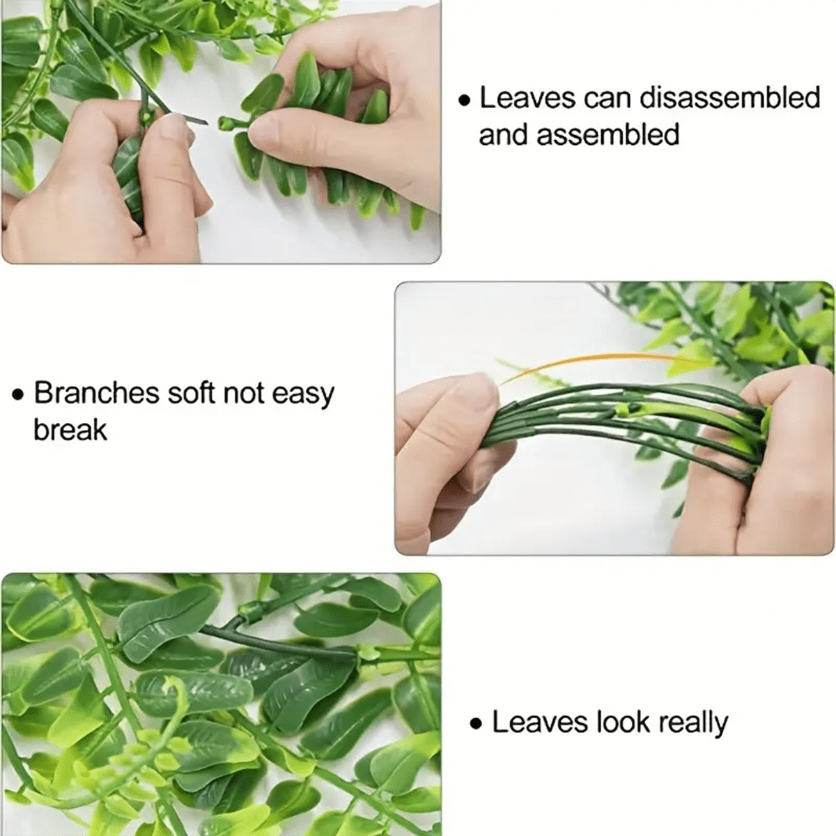 4pcs Artificial Vines Hanging Fake Plants, Artificial Vine Making Fake ...