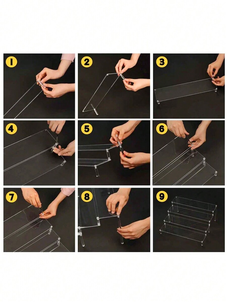 1 Set Acrylic Trapezoid Display And Storage Rack | SHEIN EUR