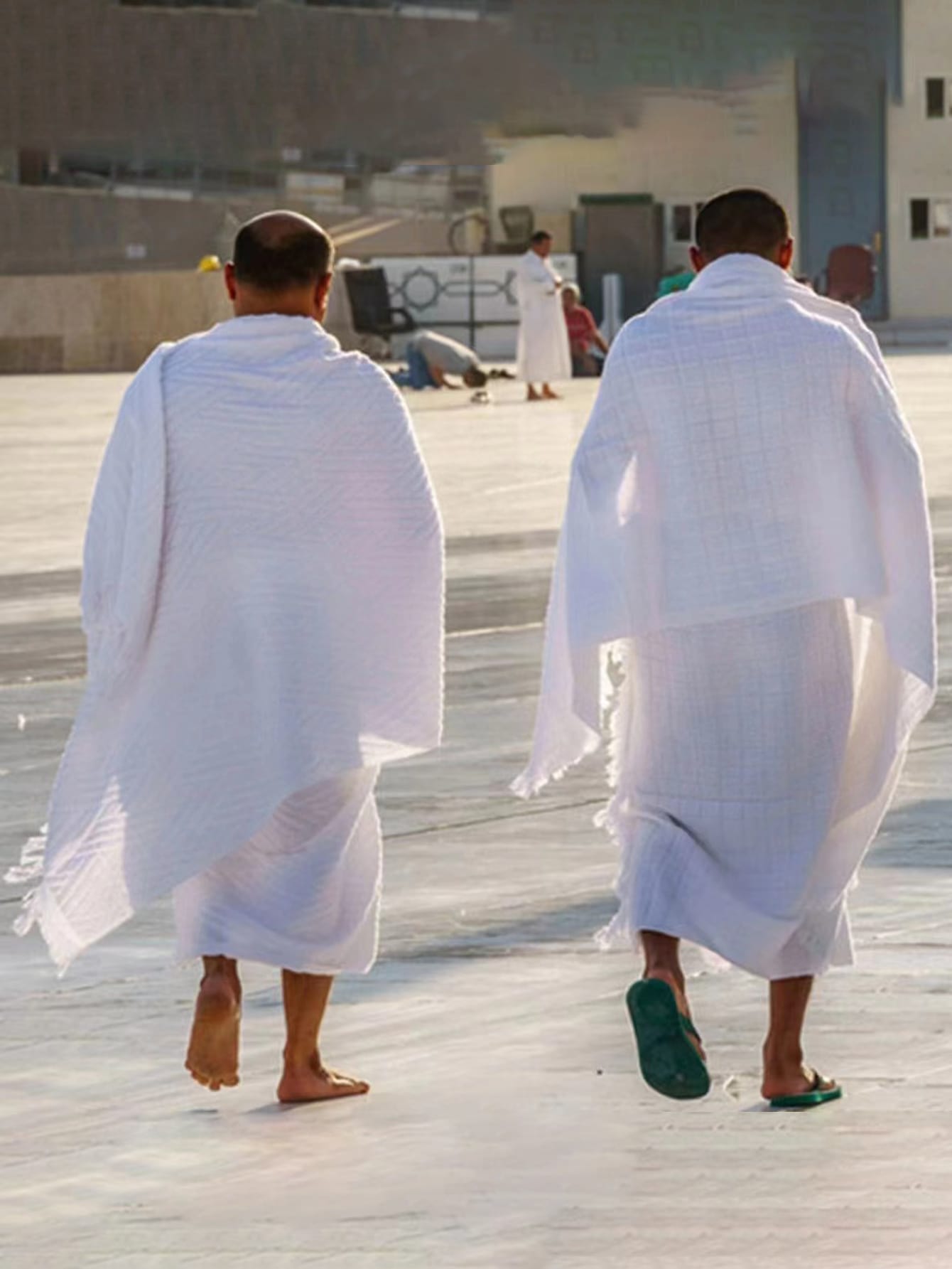 1pc Saudi Arabia Style White Embossed Ihram Cloth, Islamic Worship ...