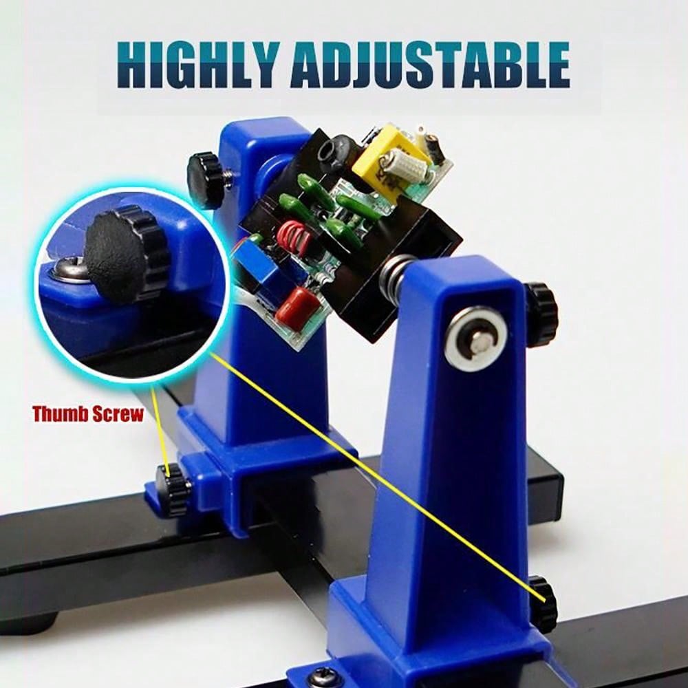 Wide 40CM 360° Rotation Adjustable Circuit Board Holder Motherboard Pcb Holder Clamping Kit ...
