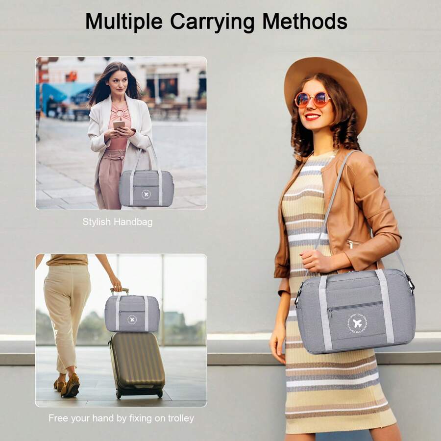 Cabin Bag 40x20x25 Ryanair Foldable Travel Duffle Bag Carry-On Hand ...