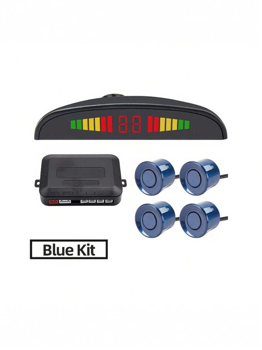 Car Auto Parktronic LED Parking Radar With 4 Parking Sensors Backup Car ...
