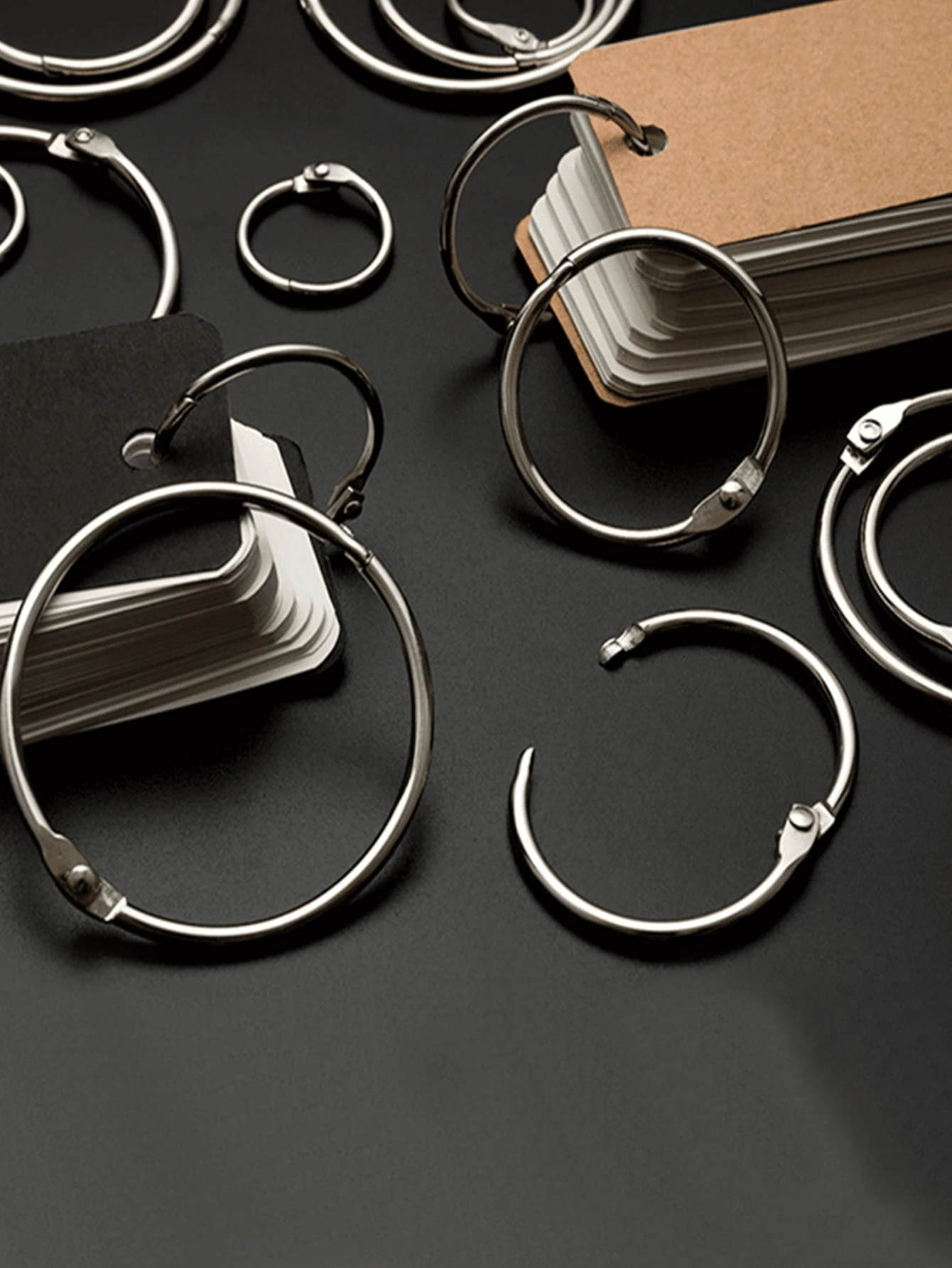 10pcs Metal Binder Rings With Clasp, For Scrapbook, Book, Diy Crafts ...