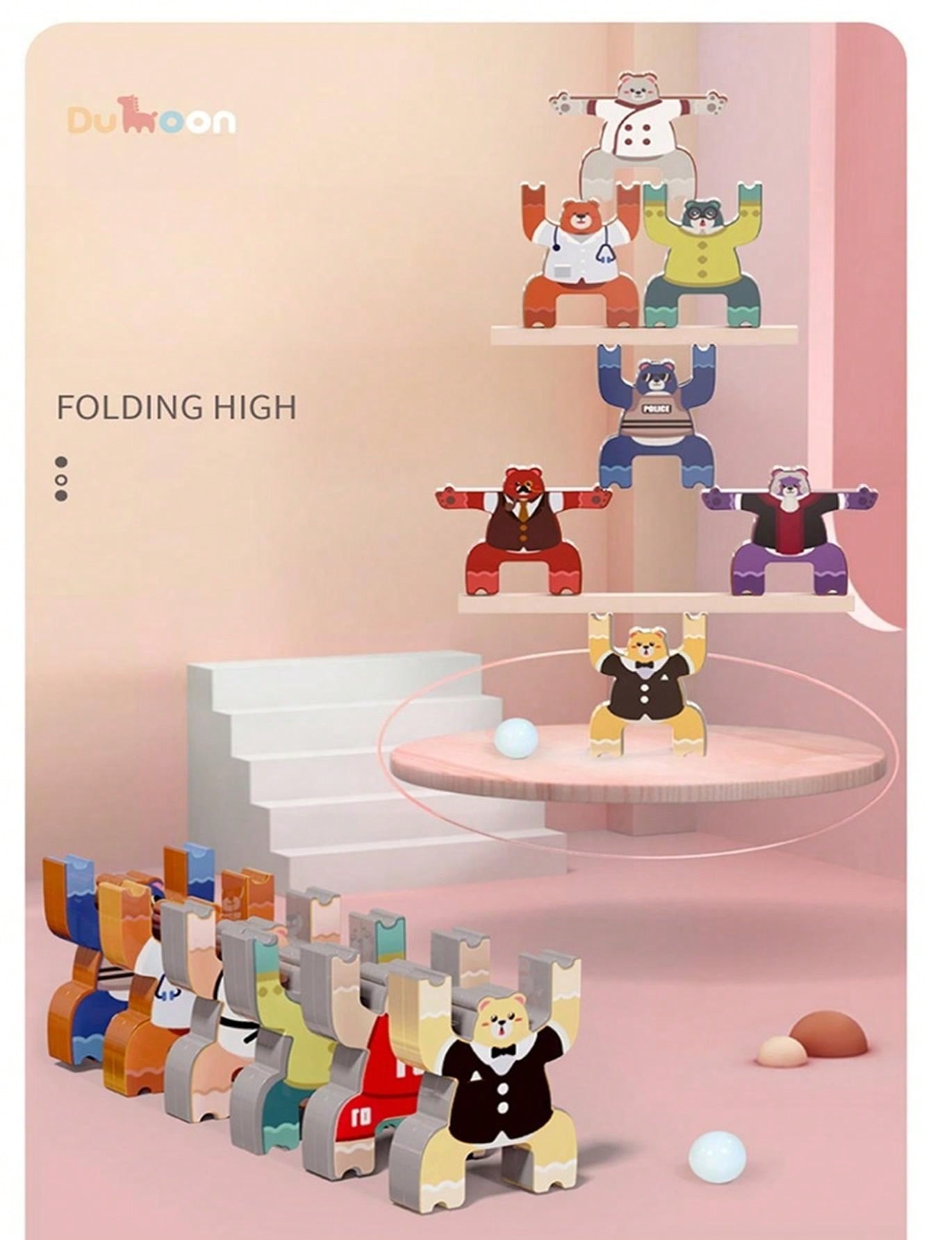 Bear Stack Balance Toy With Multiple Play Methods For Exercise | SHEIN UK
