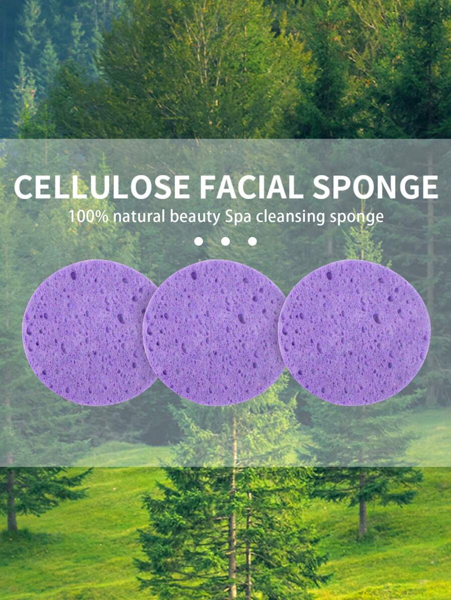 10-Count Natural Facial Sponges, Beauty Spa Sponges For Facial ...
