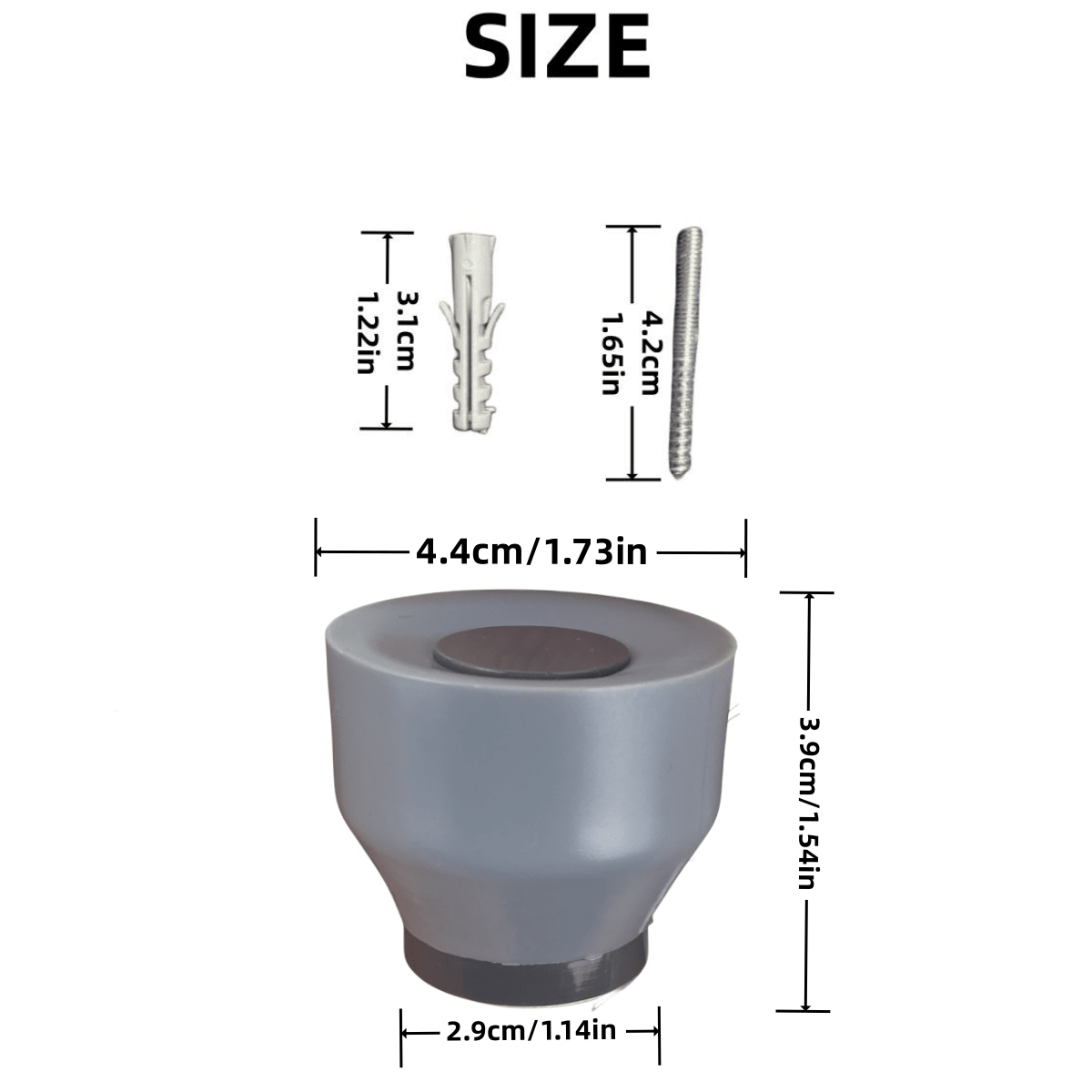 1 set floor door stopper - Classic solid modern heavy-duty door stopper ...