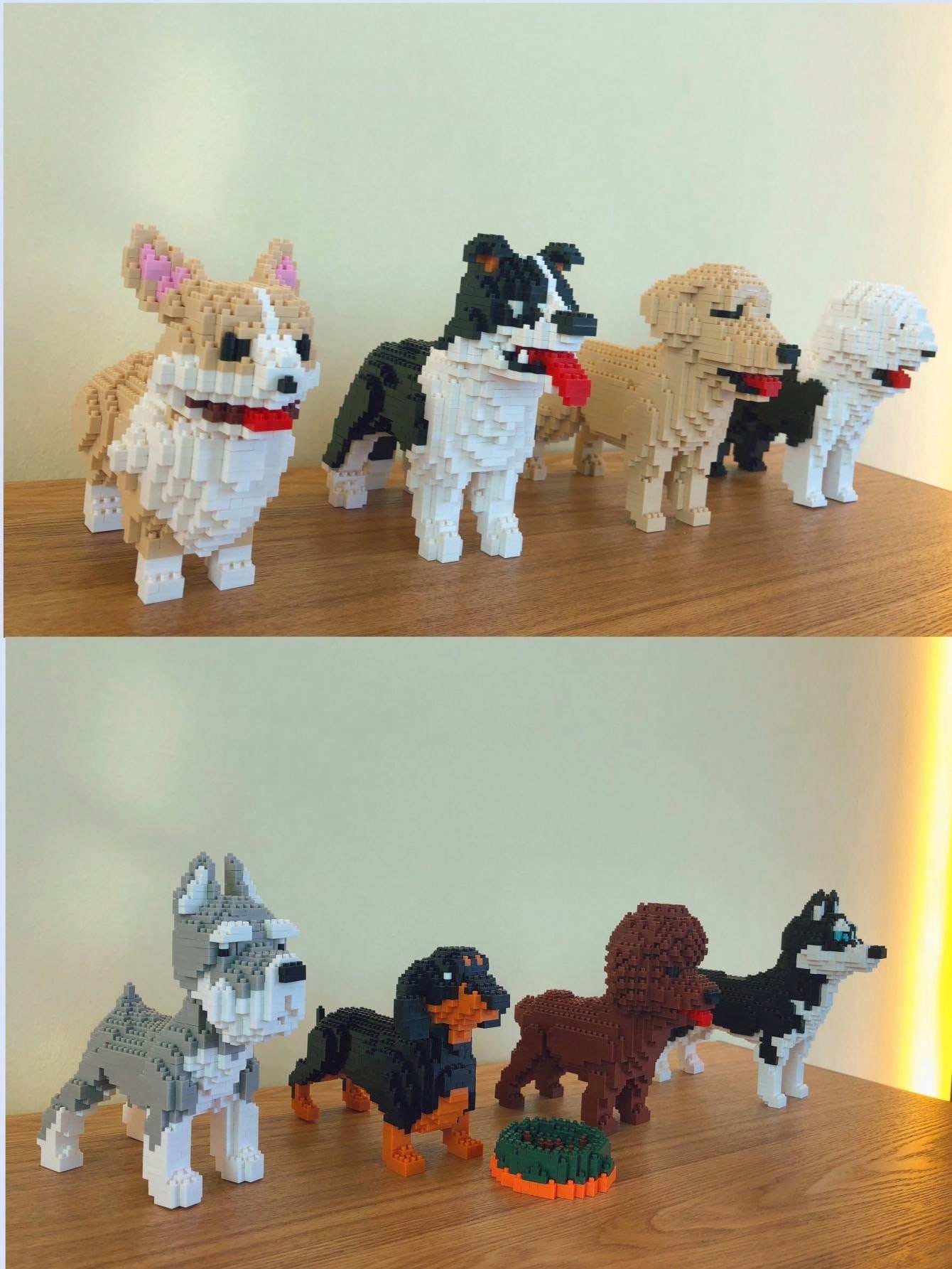 Mini Dog Building Blocks, Diy Miniature 3d Architecture Toy Bricks For ...