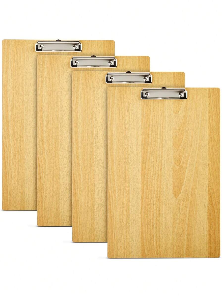 4 Pack Extra Large 11x17 Clipboards, Wooden Art Board With Low-Profile ...