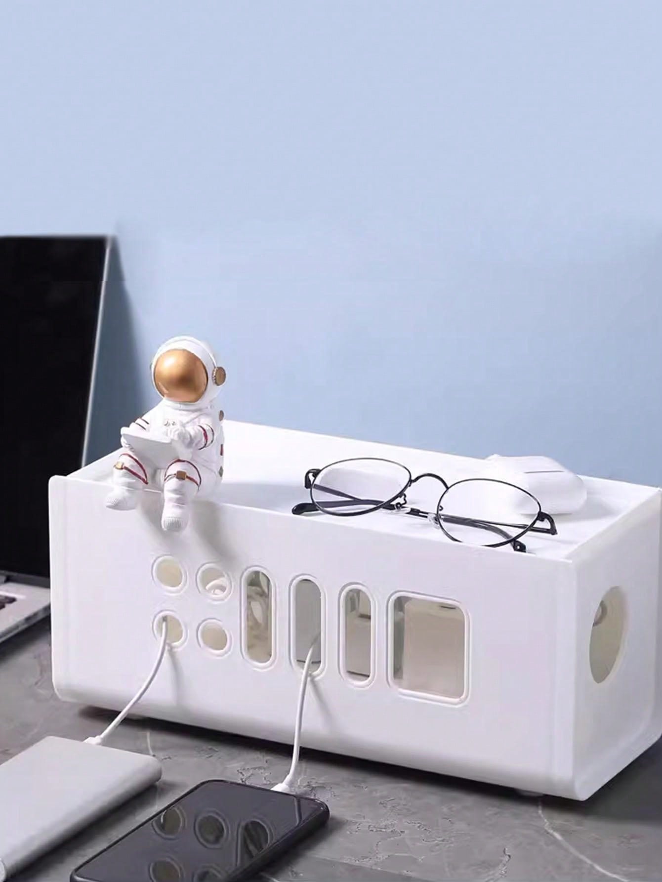 Power Strip Wire Organizer Box Cable Management Storage Box For Desktop ...