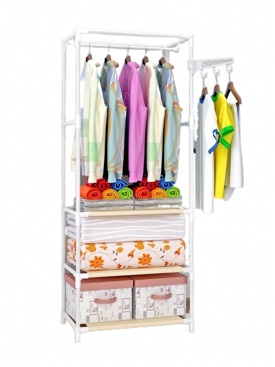 Ele-Gate Freestanding Wardrobe With Shelves For Clothes Buildable Rack ...