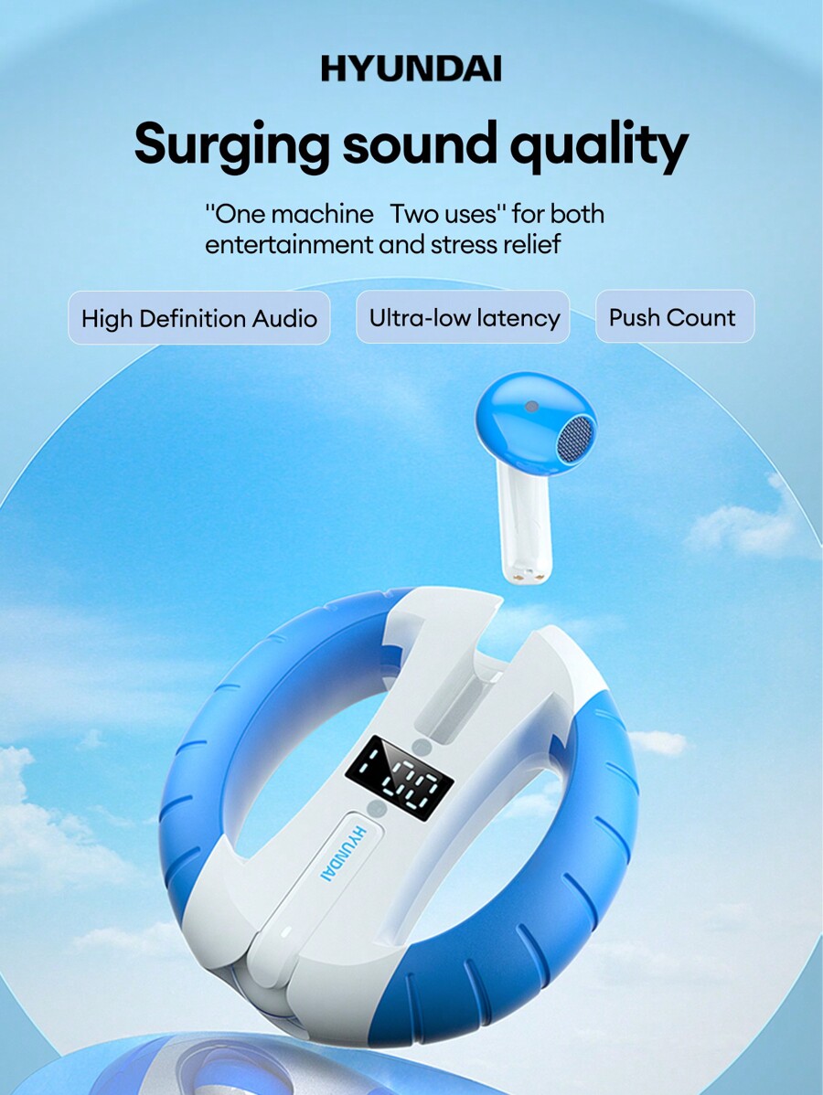 HYUNDAI Bluetooth Earphone In-Ear Passive Noise Cancelling Hi-Fi ...