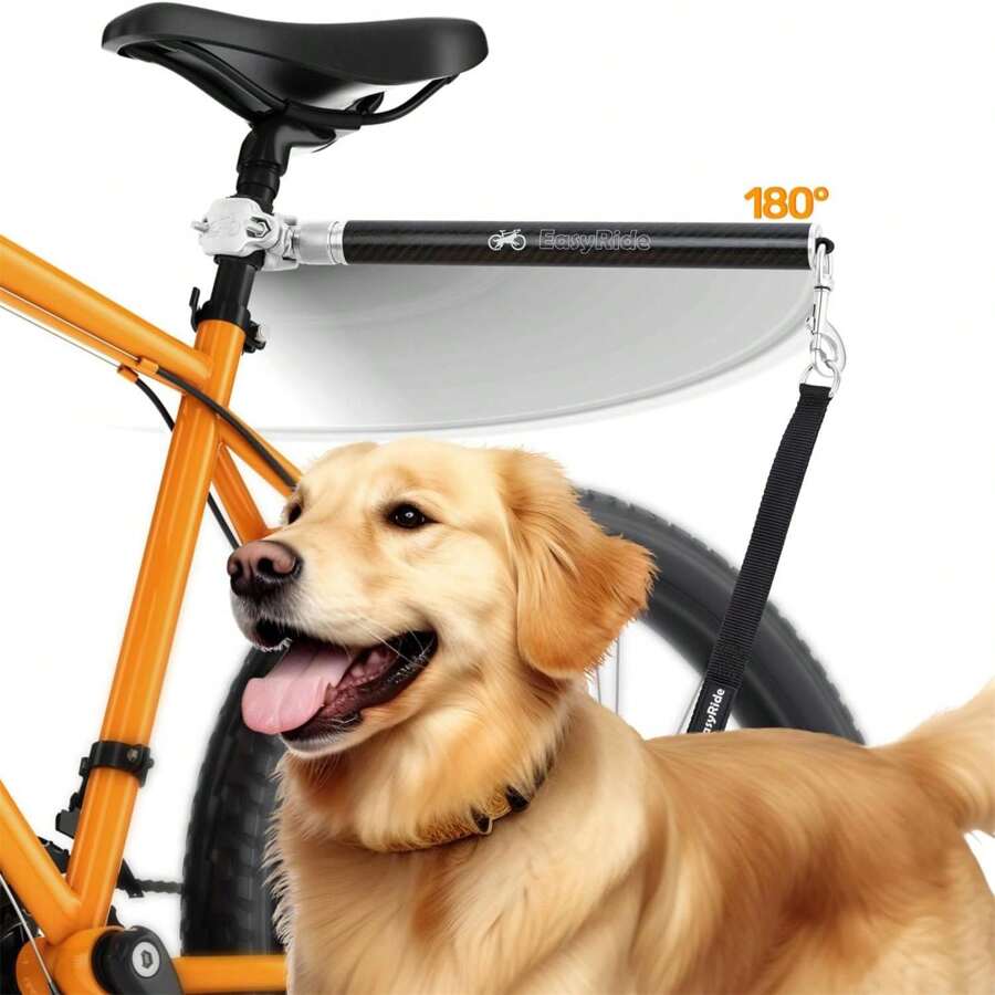 LOCHAS V2.0-180° Rotating Dog Bike Leash - With Shock Absorbers And ...