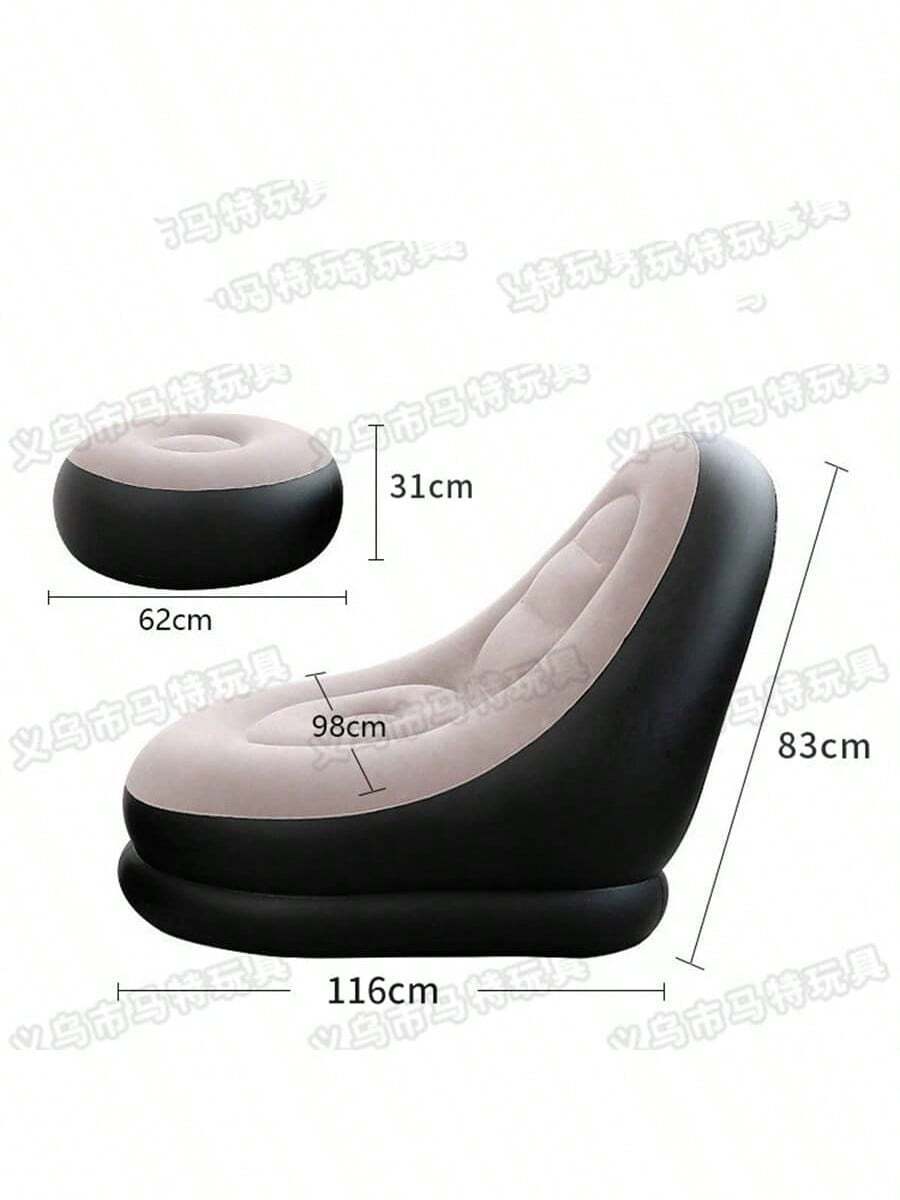 puff lazy sofa silla sillones inflables con reposapies para ocio ...