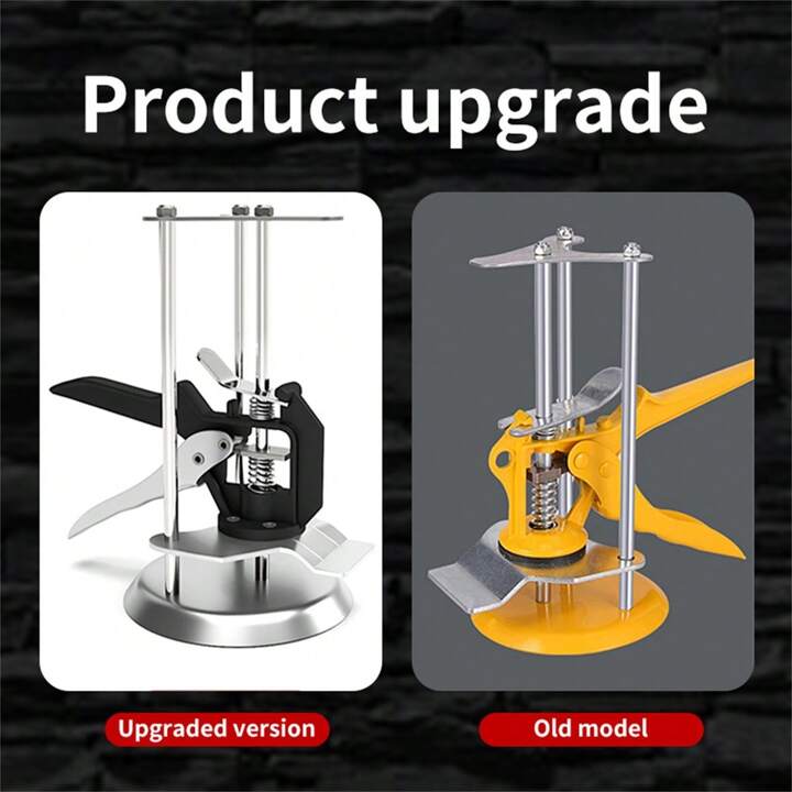 Adjusting the height of the ceramic tile ceiling by adjusting the ...