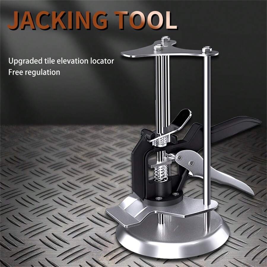 Adjusting the height of the ceramic tile ceiling by adjusting the ...