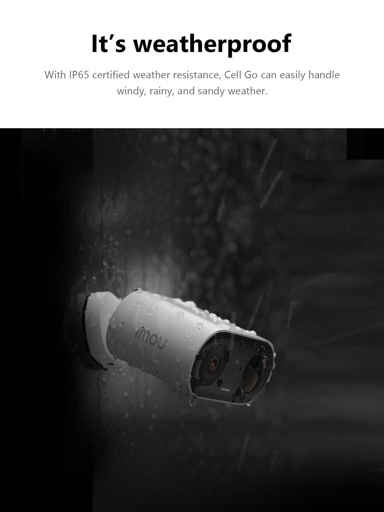 IMOU Cell Go (Kit) With Solar Panel Rechargeable Camera Wi-Fi ...