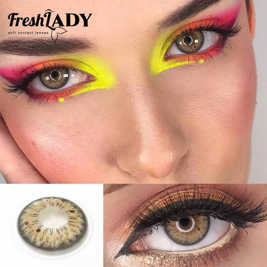 FRESH LADY عدسات فريش ليدي ستونا جيرل نادين اللاصقة الملونة استخدام سنة ...
