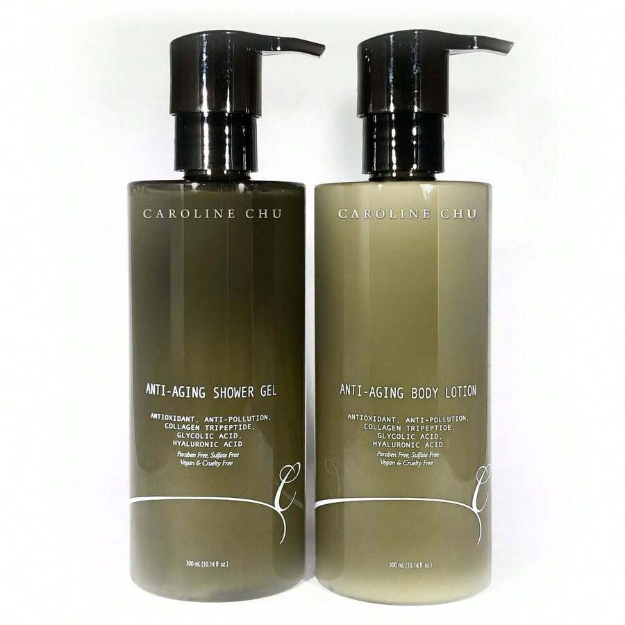 Caroline Chu CAROLINE CHU Anti-Aging Shower Gel & Body Lotion Duo ...