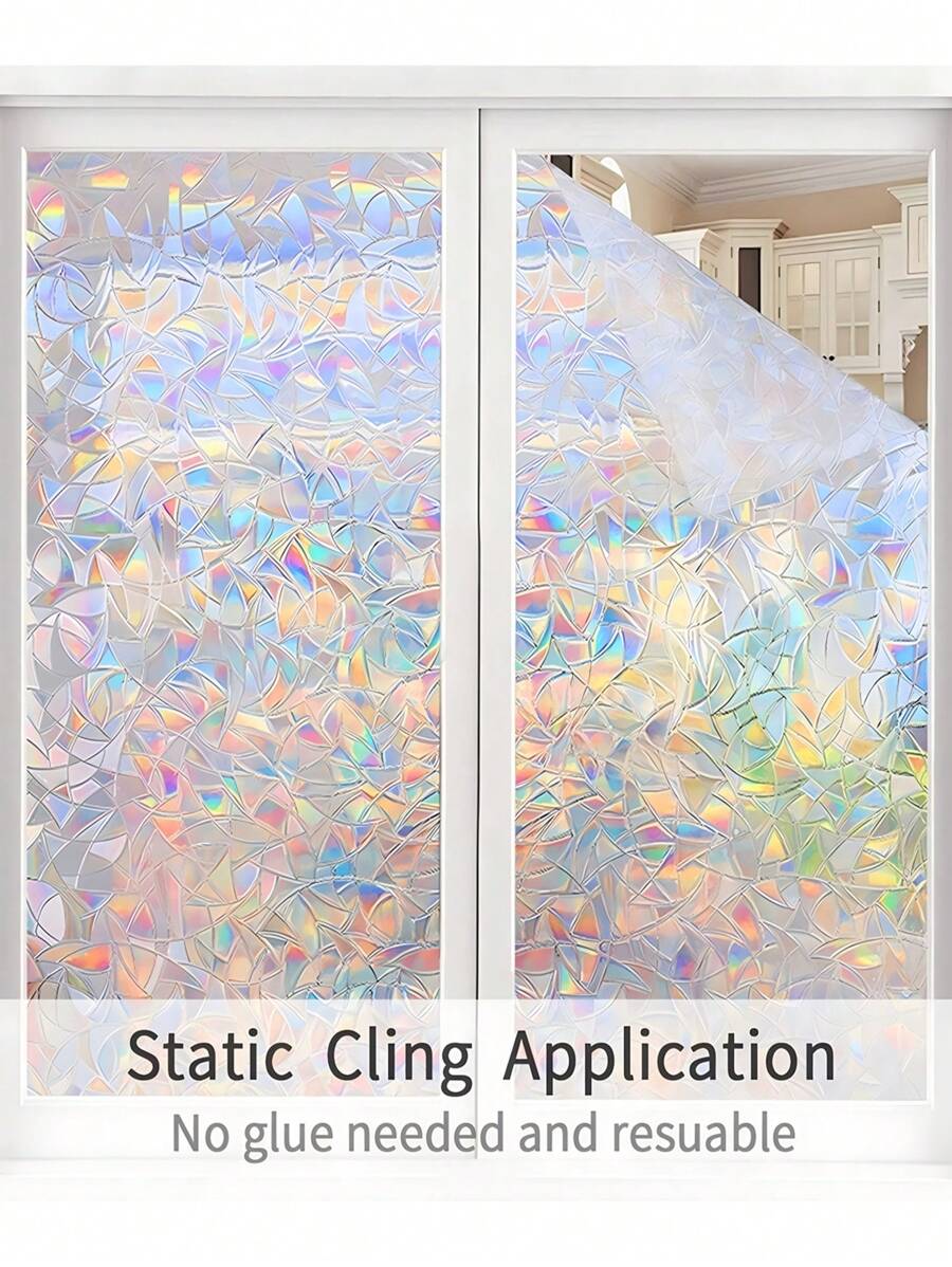 1 Roll Self-adhesive Static Window Film Without Glue Matte Glass ...