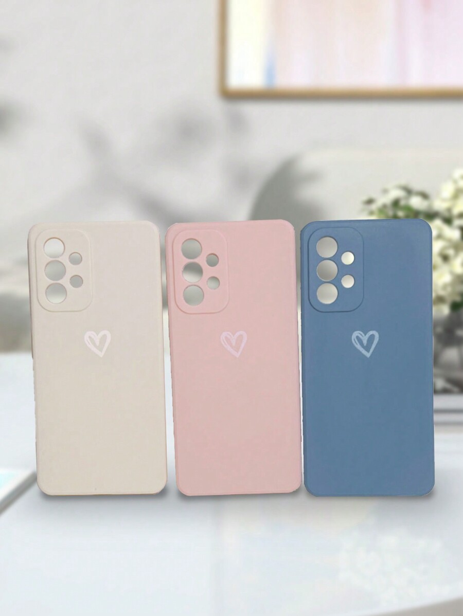 3pcs/set Imd Pattern Phone Case With Strap Compatible With Iphone 7/8 ...