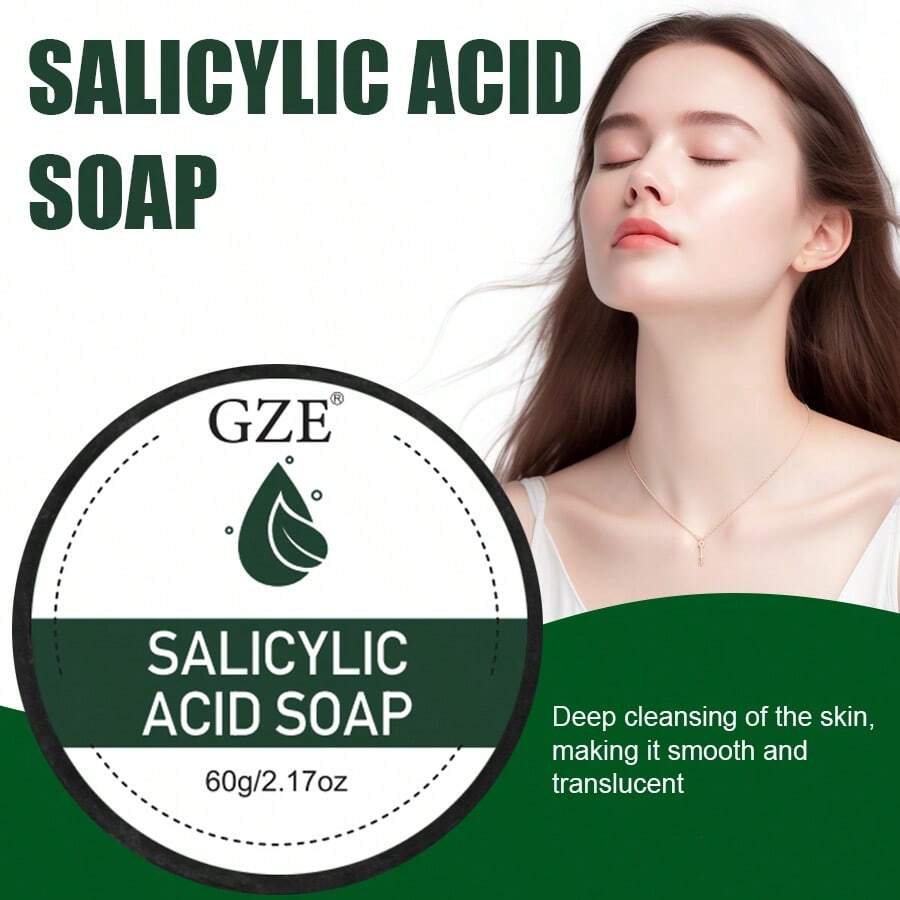 GZE Salicylic Acid Soap For Face Wash, Makeup Remover Facial Cleaning ... GZE Salicylic Acid Soap For Face Wash, Makeup Remover Facial Cleaning ...