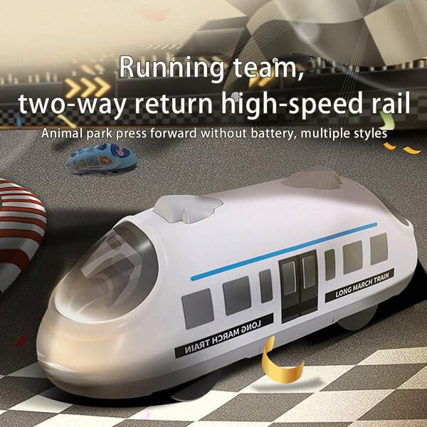 Cartoon High-Speed Train Shaped Children'S Educational Toy Vehicle ...