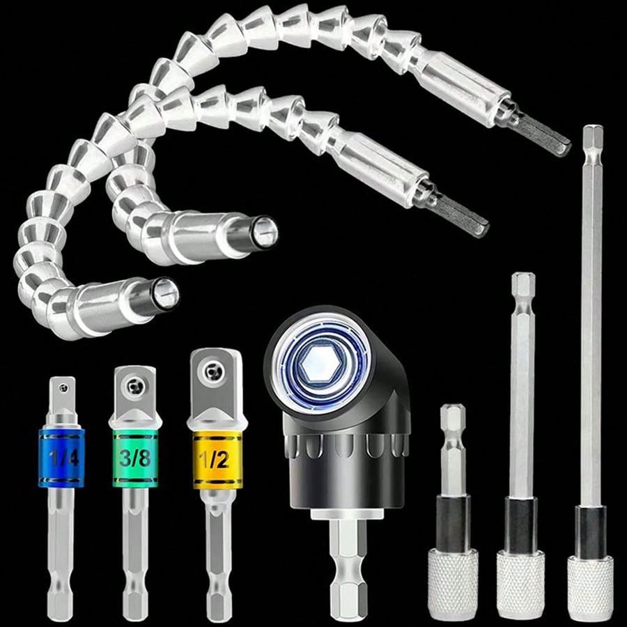 Unleash Your Diy Potential: 1 Set Flexible Shaft Drill Extension With ...