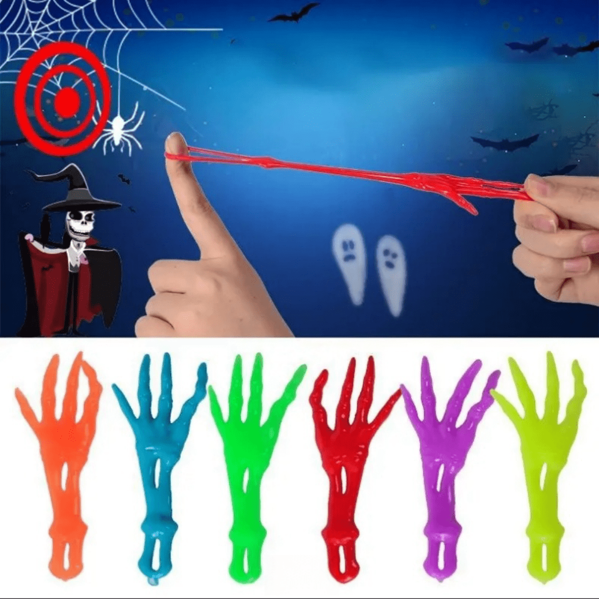 5-20pcs Halloween Ghost Hand Launcher Tricky Halloween Ghost Claw Props ...