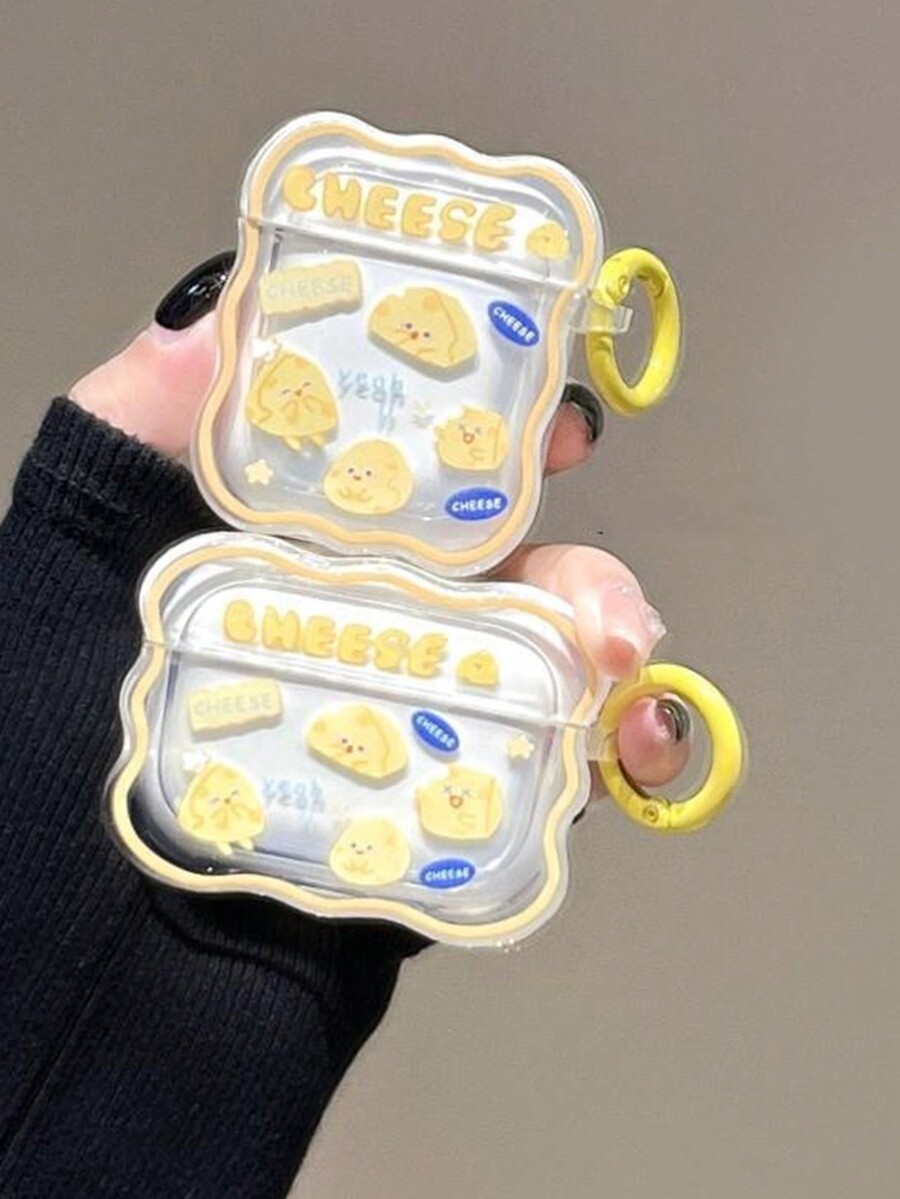 1pc Wave Cheese Shaped Earphone Case For Airpods 1/2/3/Pro | SHEIN USA