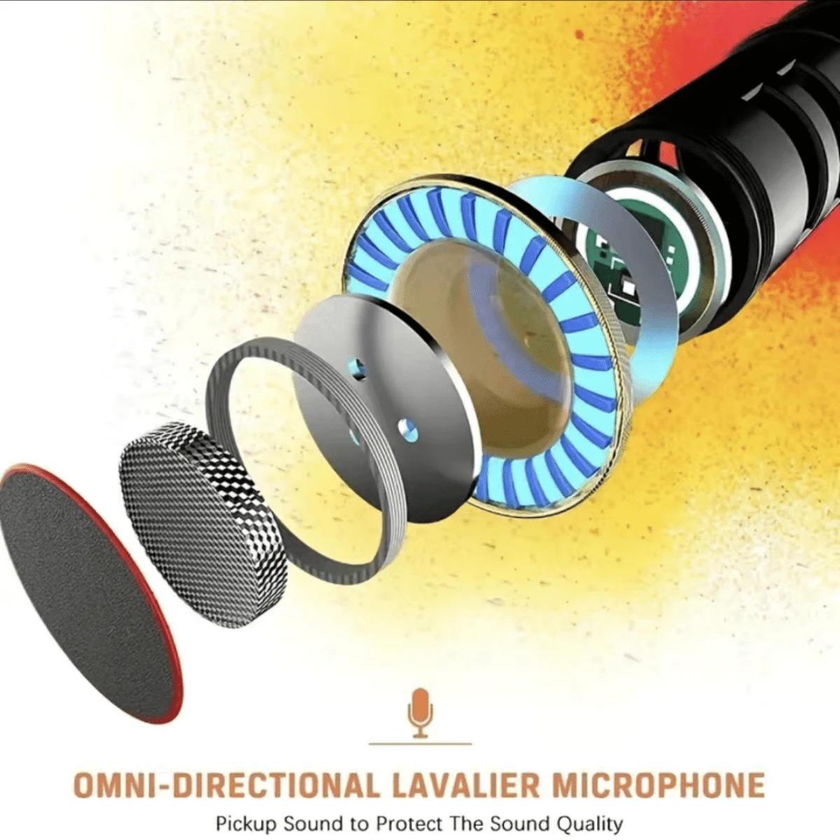 Suitable For Live Clip-On Microphone TYPE-C Digital Chip Recording ...