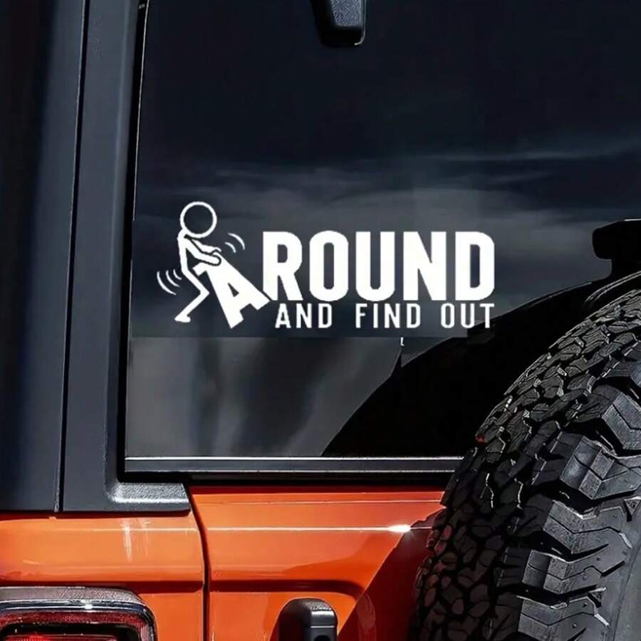 Funny Stick Shaped Character Sticker, Car Decal Sticker, Car Sticker ...