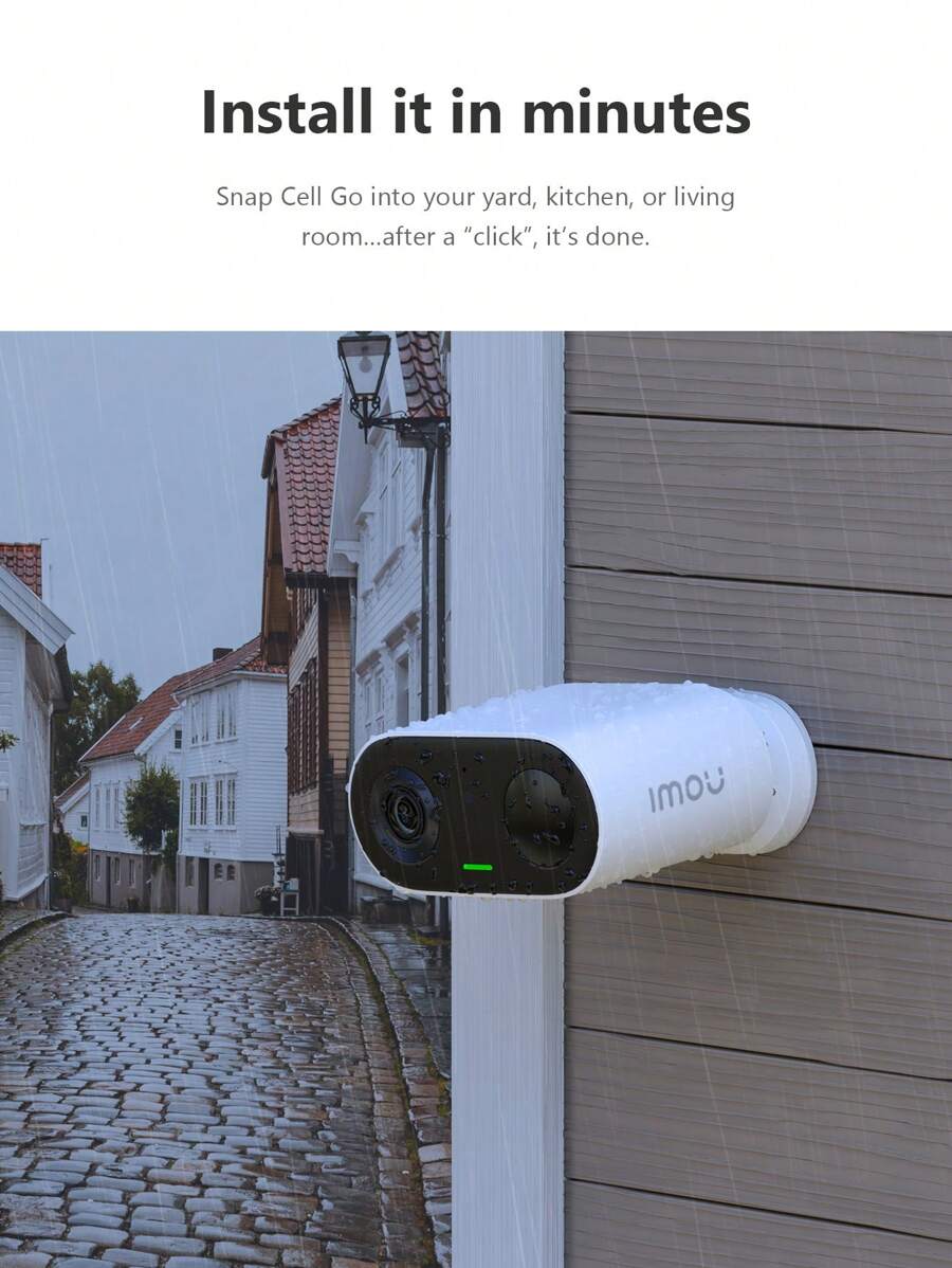 IMOU Cell Go (Kit) With Solar Panel Rechargeable Camera Wi-Fi ...