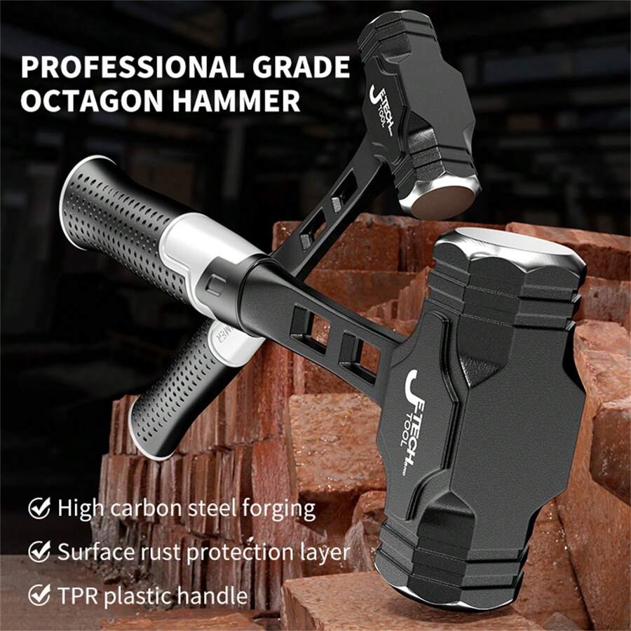 Integrated sledge hammer, heavy octagonal hammer, hammer, iron hammer ...