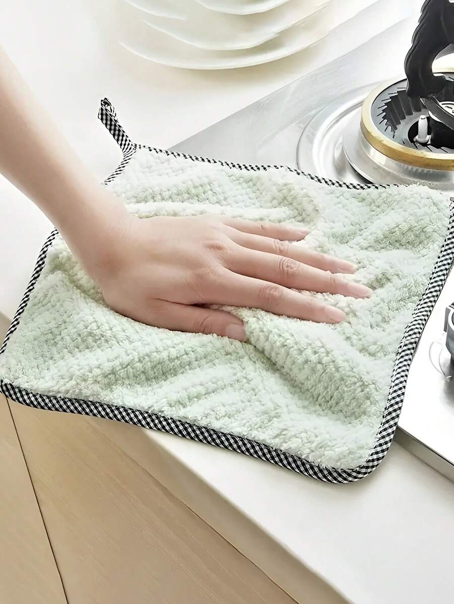 5PC/10PC pineapple grid pattern cloth, hanging cloth, kitchen cleaning ...